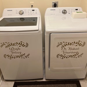 Laundry Room Decals Laundry Stickers Farmhouse Washer and - Etsy