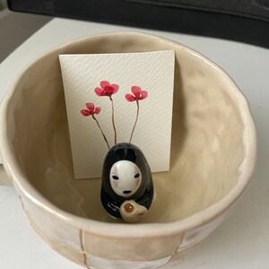 Pre-order Cute Handmade Fire Demon Ceramic Yarn Bowl,pottery Knitting ...