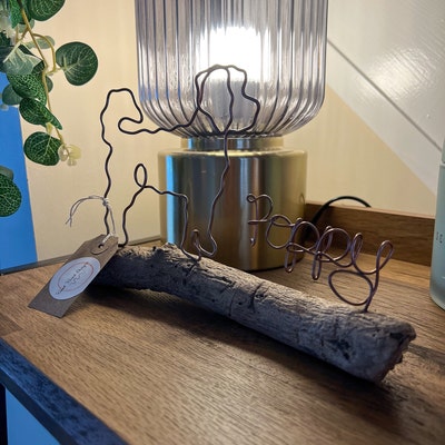 Handmade Wire Labradoodle on Wood Home Decor Dog Gifts Wire - Etsy UK