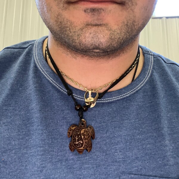 Turtle Necklace Coconut Coquí Taíno Necklace Sol Taíno Necklace Turtle ...