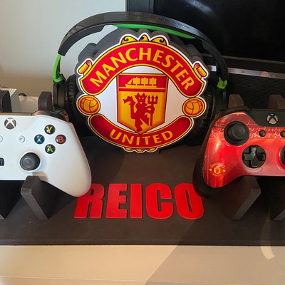 Personalised Football Gaming Stands Headset and Controller - Etsy