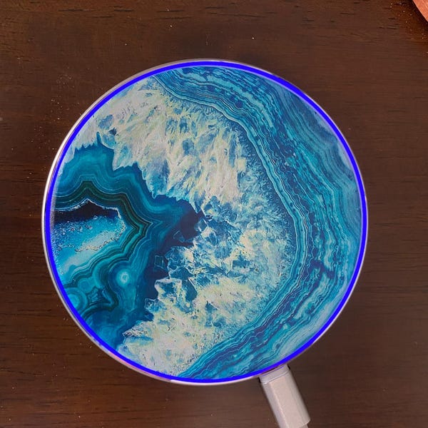 Agate Magsafe Wallet Geode Magnetic Wallet Marble Magsafe Card Holder ...