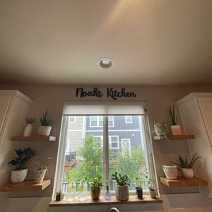 Custom Kitchen Sign. Personalized Kitchen Sign. Wood Word Cutouts ...