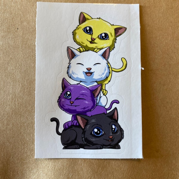 Cute Nonbinary Fox Sticker | Genderqueer and Enby Sticker | Non Binary ...