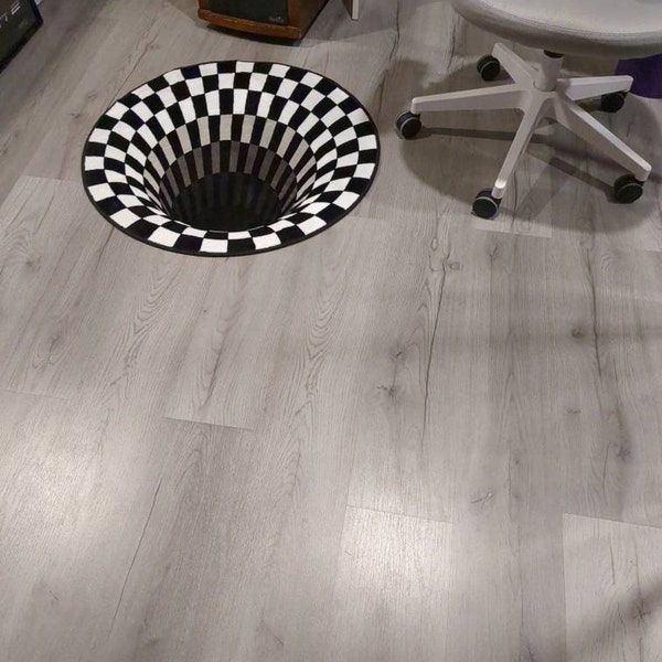 3D Vortex Rug, Optical Illusion Rug, Round Rug, Modern Rugs, Gift for ...