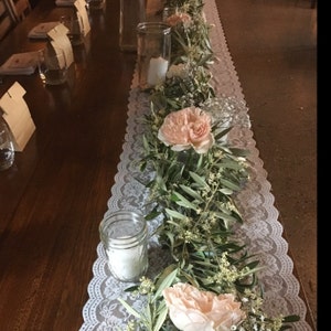 White Lace Table Runner Wedding Table Runners Lace Table - Etsy