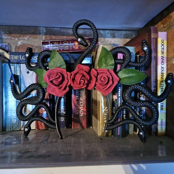 Medusa Light Crown - Snakes and Roses Goddess Crown - Mythology Rave ...