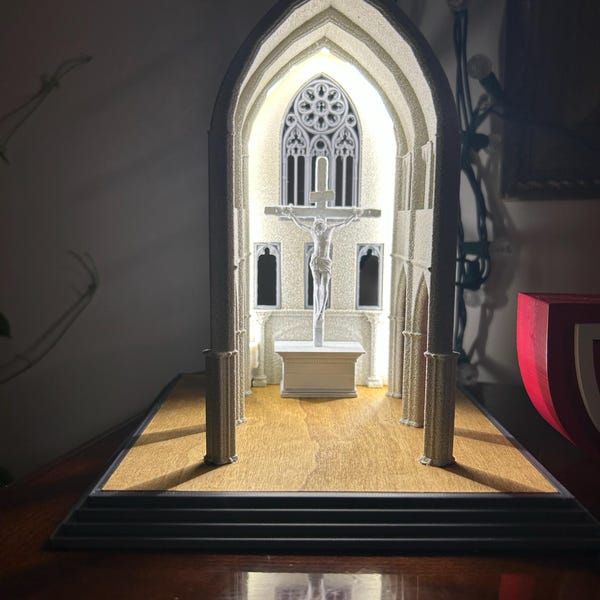 Mini Greek Church Lamp Jesus Crucified Virgin Mary Jesus With Sacred ...