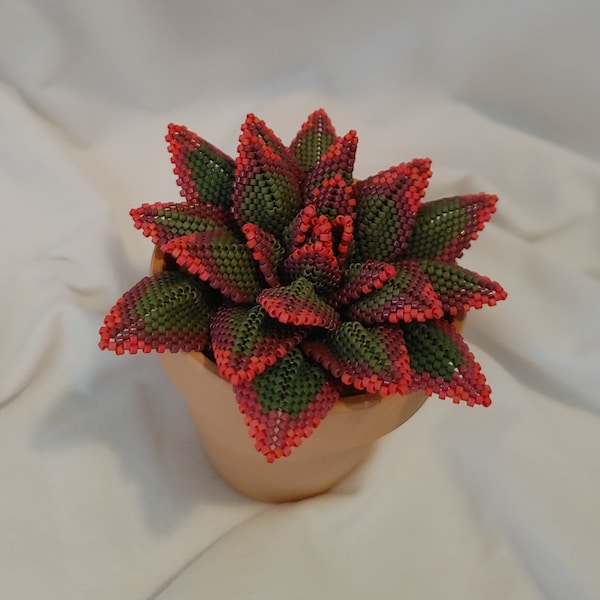 Beaded Succulents Sewing Pattern - Seed Bead Tutorial (PDF) - Etsy