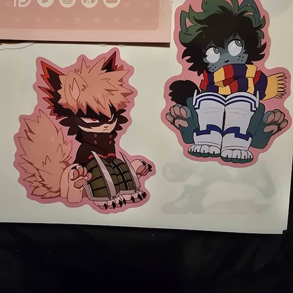 MHA Kitty Stickers + Charms! - Etsy
