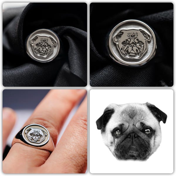 14K Solid Gold Raven Bird Signet Ring, Gold Crow Ring, Gothic Gold Ring ...