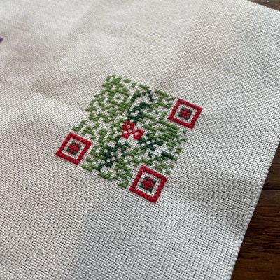 You're a Mean One Mr. Grinch QR Code Cross Stitch - Etsy