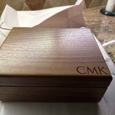 Keepsake Box Custom Engraved Wood Box Walnut Keepsake Box First ...