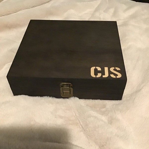 Rustic Cigar Box, Groomsmen Cigar Box, Best Man Gift, Wooden Cigar Box ...