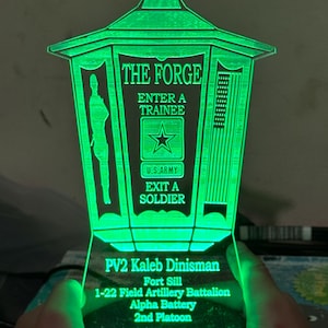 ARMY Forge Medallion LED Acrylic Personalized Light - Etsy
