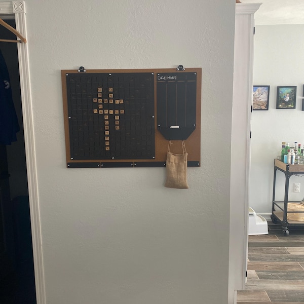 Magnetic Wall Words Game: Metal Art, Gameroom Decor (32x24x3.5") - Etsy