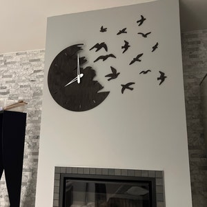 Zodiac Wall Clock, Astronomical Clock, Wooden Frame Clock, Wall Clock ...