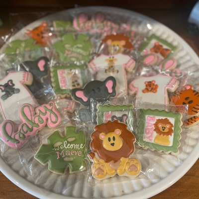 Giraffe Baby Shower Cookies - Etsy