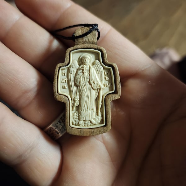 Hand-carved Wooden Icon. the Crucifixion of Jesus Christ. A Religious ...