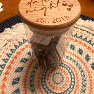 Custom Date Jar Date Night Ideas Couple's Gift Valentine's Day Gift ...