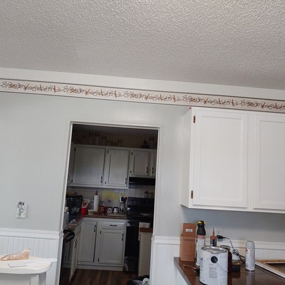 6 3/4 in X 15 Ft Prepasted Wallpaper Borders Floral Wall Paper Border ...