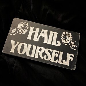 Hail Yourself Last Podcast on the Left Hail Satan Dark Art - Etsy