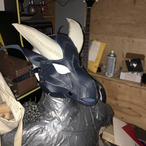 PDF Pattern Leather Dragon Mask - Etsy