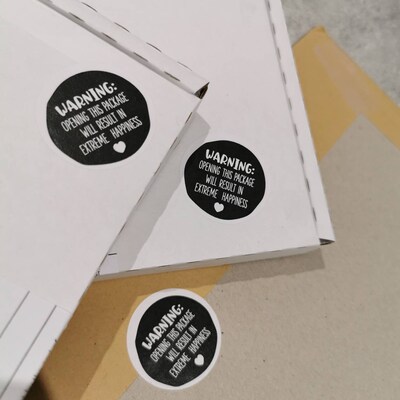 Cute Packaging Stickers, Happy Post Stickers, Cute Happy Mail Sticker ...