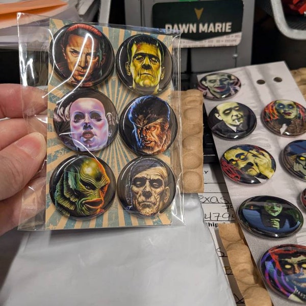 Goth Button Set, 80s Gothic Rock Buttons, Button, Pin, Badge, Magnet - Etsy