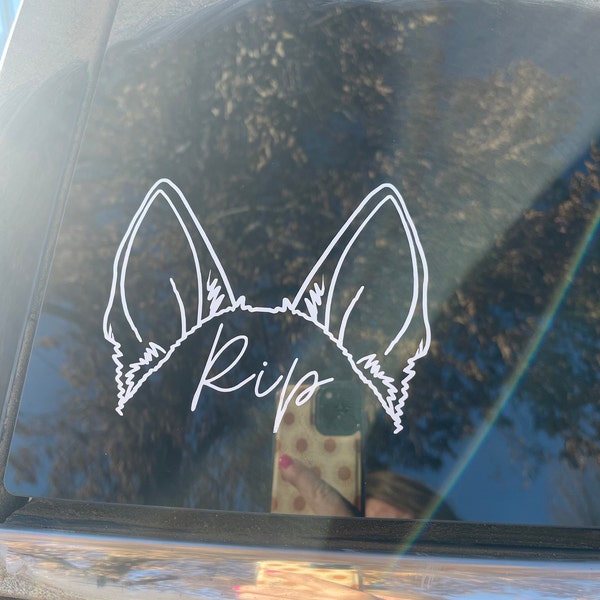 Custom Pet Car Decal Custom Pet Stickers for Car Dog Ear Car Decal ...