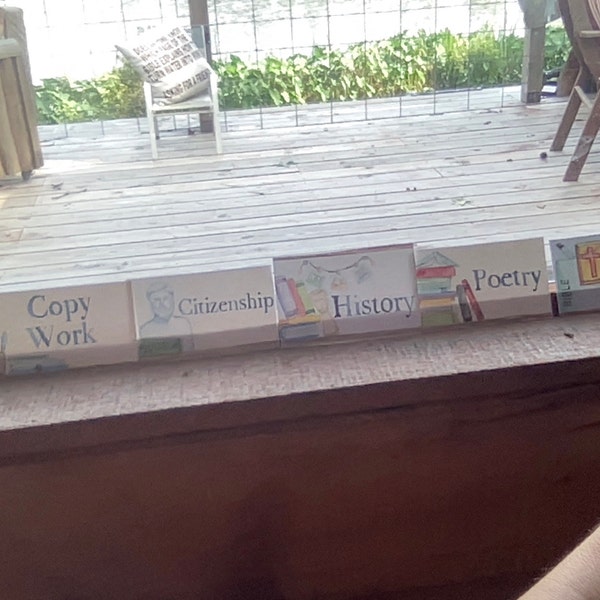 Watercolor Daily Rhythm Note Cards, Homeschool Picture Schedule ...