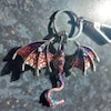 Blue Spiral Cog Dragon Brooch Pin - Etsy