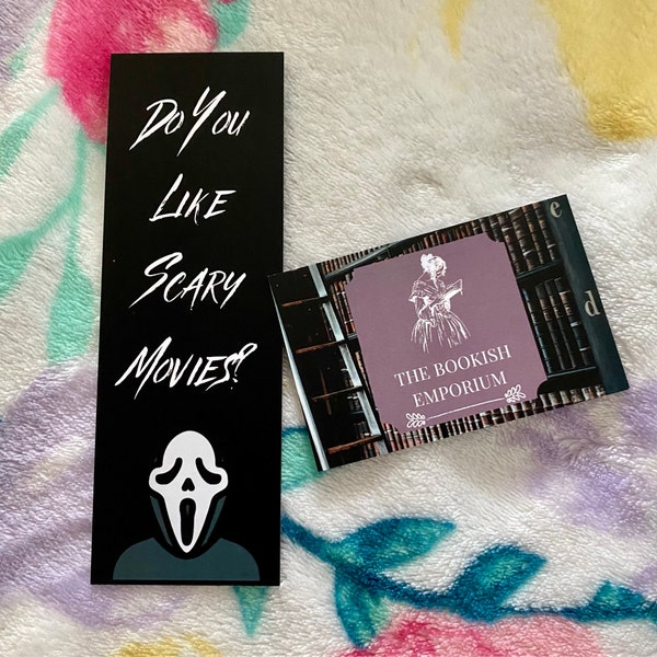 Scream Bookmark | Horror | Reading Gift | Book Gift | Horror Film ...