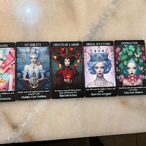 Money and Career Oracle Deck. Surreal Art - Etsy