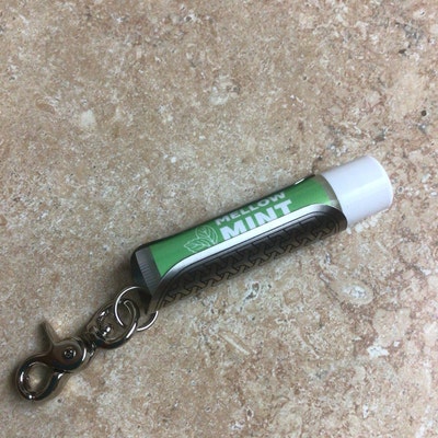 Chapstick Elastic Keychain Key Ring Lip Balm Holder Burts Bees EOS - Etsy