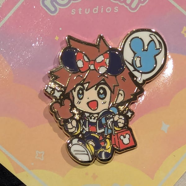 Kh Sora Enamel Pins Theme Park Sora Sora And Meow Wow Etsy
