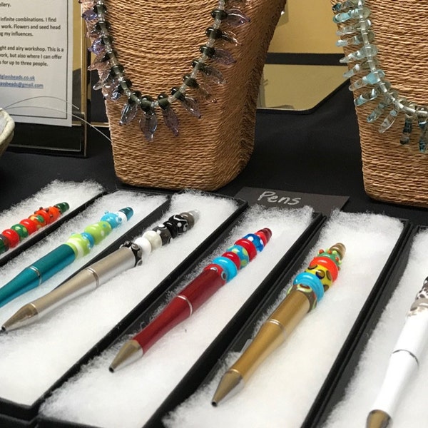 Beadable Ballpoint Pen Blanks - Lightweight Acrylic & Metal. Choice of ...