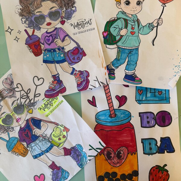 Printable Paper Doll- Uncolored Digital Pdf Instant Download- Toca Boca ...