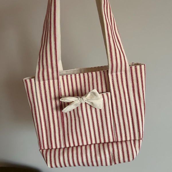 Mini Bow Tote Bag Sewing Pattern: Beginner-friendly PDF With Video ...