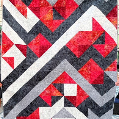 Zen Garden Quilt Pattern Modern Quilt Pattern, Contemporary Quilt ...