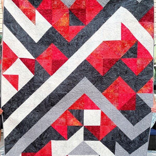 Zen Garden Quilt Pattern - Modern Quilt Pattern, Contemporary Quilt ...