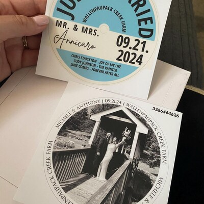 Classic Vinyl Record Sticker for Wedding Guest Book Personalized ...