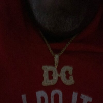 Icy Name Necklace With Cuban Link Chain,personalized Letters Pendant ...