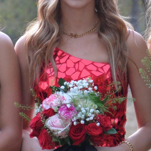 Couples Bouquet Sash, Prom, 4 Inch Wide, Homecoming, Wedding, Floral ...