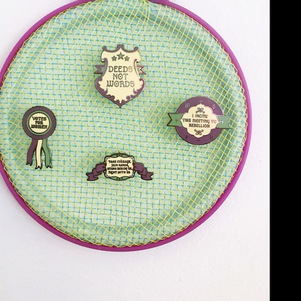Votes for Women Enamel Pin Set - Feminist Enamel Pin - Feminism - Lapel ...