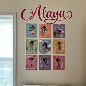 Personalized Girls Name Wall Decal Childrens Room Girls Bedroom Teen ...