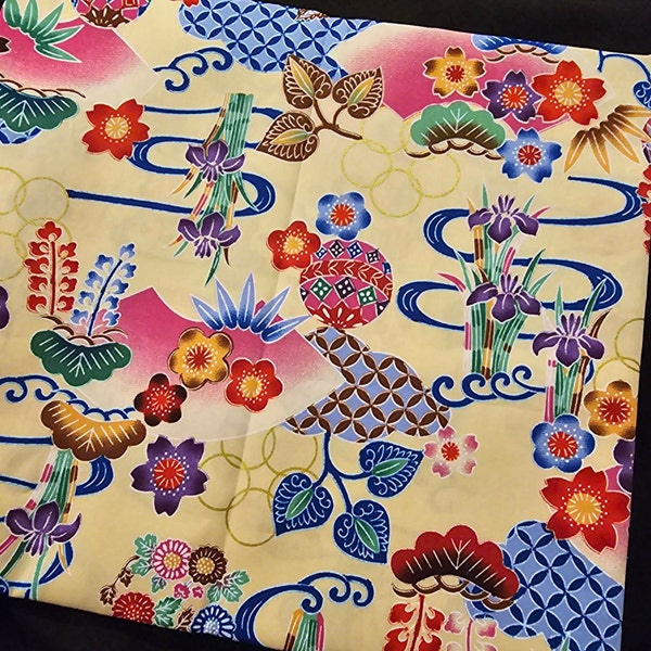 6 Okinawa Bingata Fat Eighth Fabric Bundle: Cotton 100% Perfect for ...