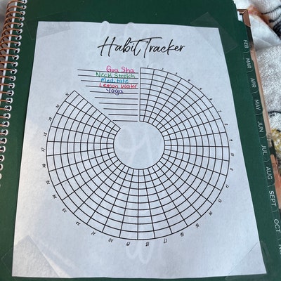 21 Day Circle Habit Tracker Instant Printable Download Available in ...