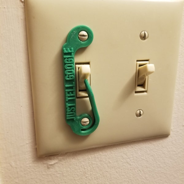 Light Switch Lock Customizable | Switch Label | Custom Text ...