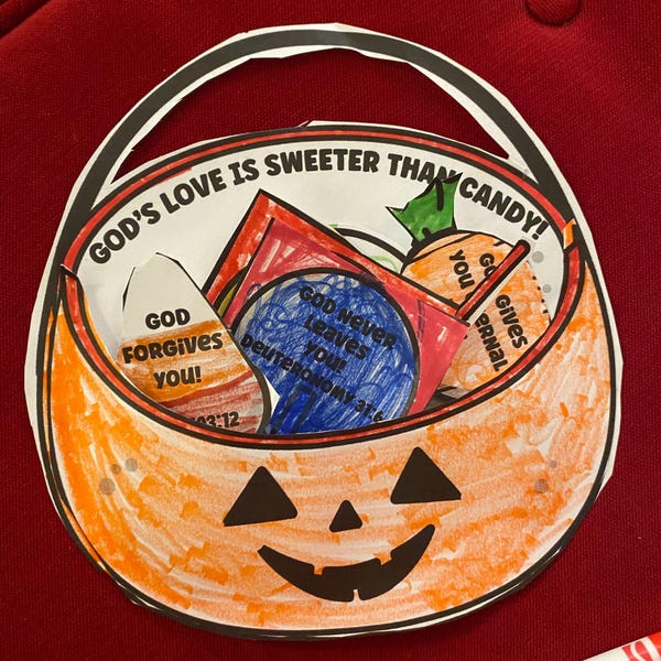 Christian Halloween Bible Lesson and Craft Activity Bundle, Sunday ...